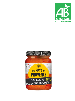 Délices de poivrons rouges BIO, Apéritif, Bio - Les Mets De Provence